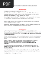 Graduation 2015 Script 1 | PDF