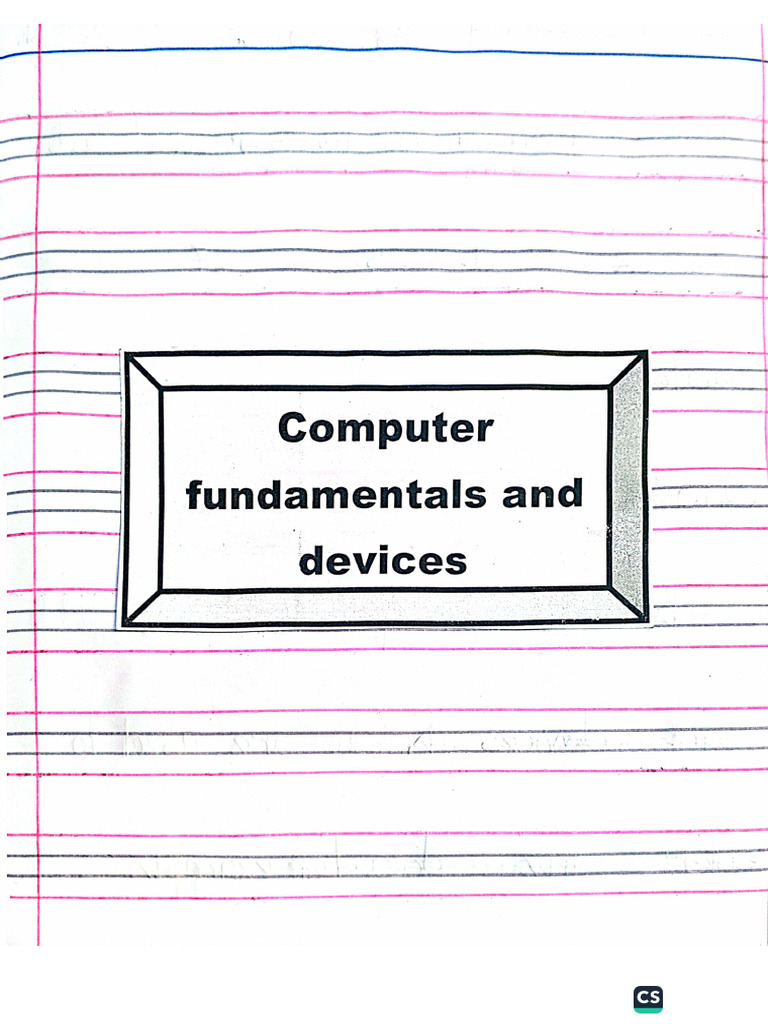 Chap1 (Computer Fundamentals And Devices) | PDF