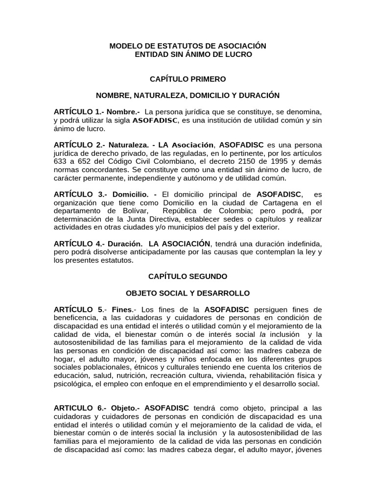 DOC-20250217-WA0212. Estatutos | PDF | Liquidación | Quórum