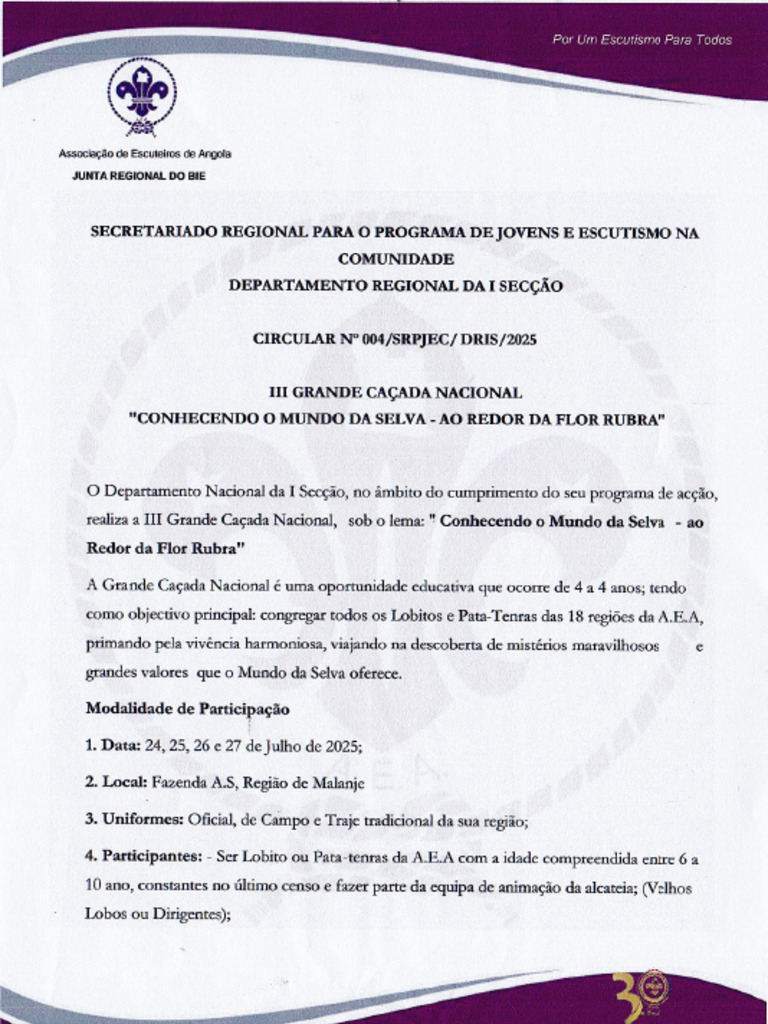 Circular Nº004 SPJ Dris 2025 | PDF