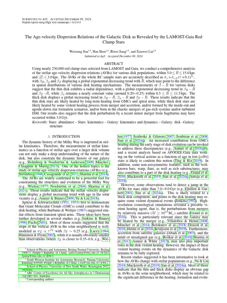 Galactic Disk Age-Velocity Dispersion Analysis | PDF | Milky Way | Stars