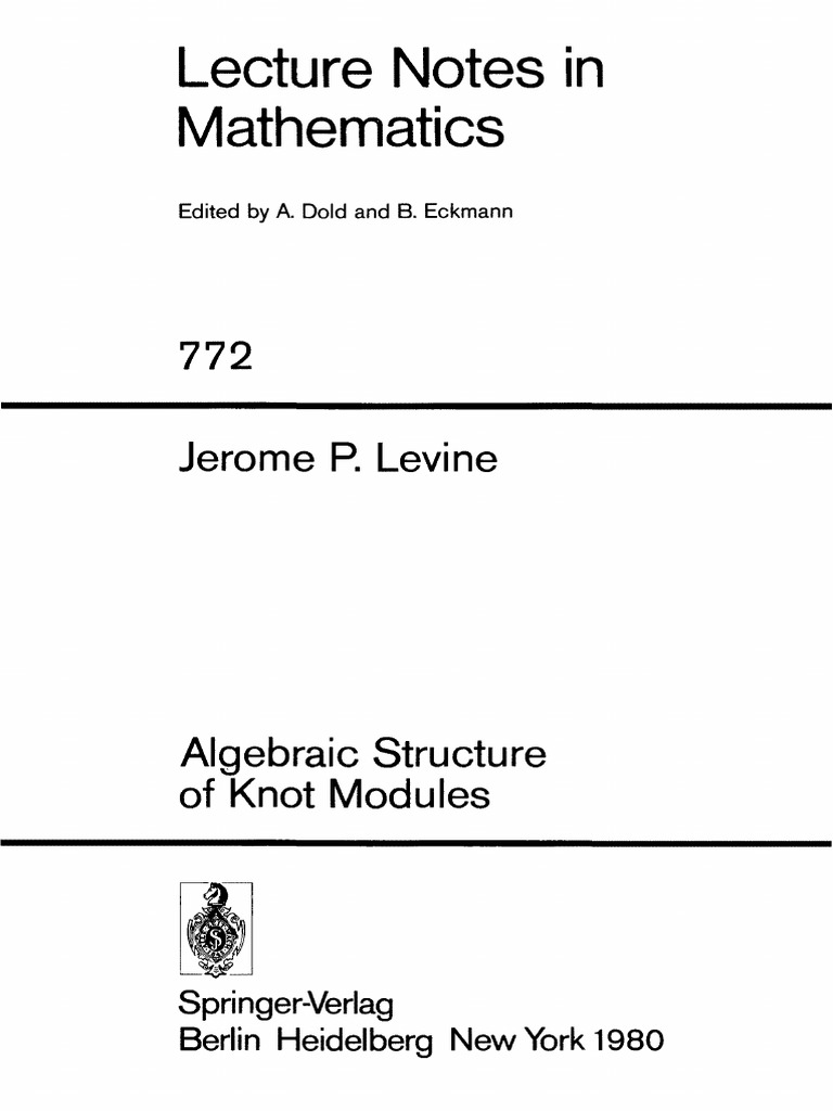 Algebraic Structure of Knot Modules | PDF