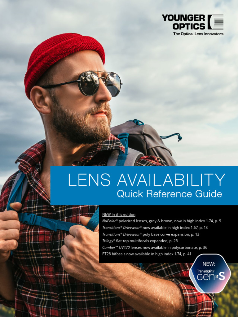 Younger Lens Availability Guide | PDF | Vision | Electromagnetic Spectrum
