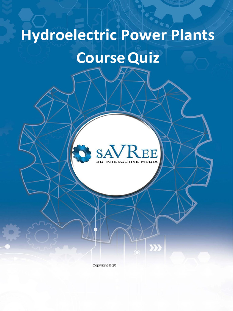 PDF Introduction To Hydroelectric Power Plants Quiz FINAL | PDF ...