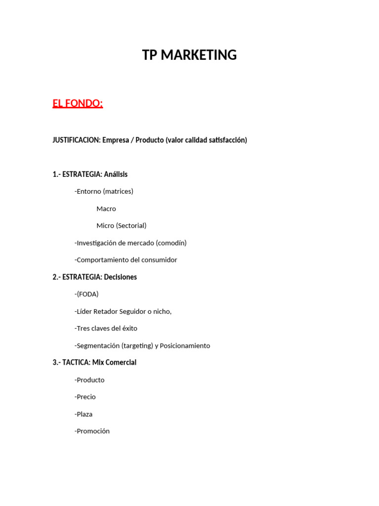 2025 TP - Plan - de - MKT | PDF