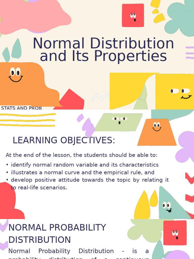 Normal Probability Distribution | PDF | Normal Distribution | Applied ...