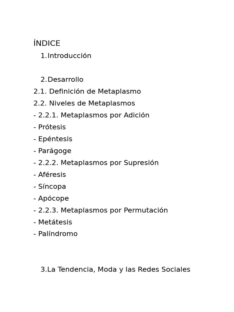 Los Metaplasmos Oficial | PDF | Palabra | Lengua española