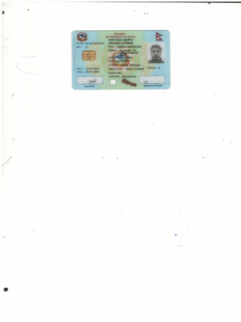 Driving License | PDF
