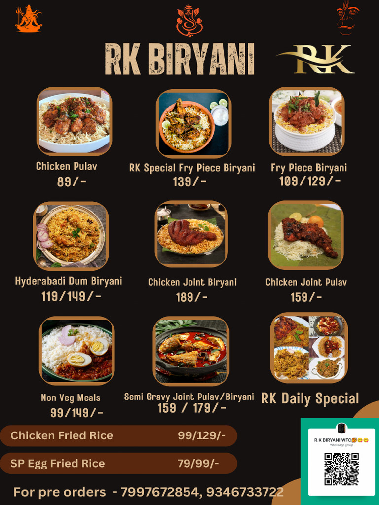 RK Menu 1 | PDF