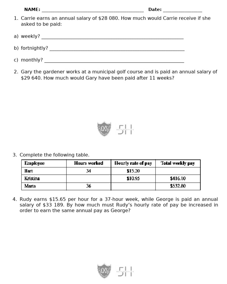 Exit Ticket 2 5H Mathematics | PDF