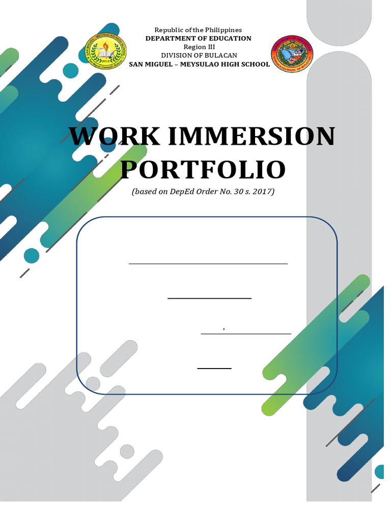 Work Immersion Portfolio Reyes, Ryza | PDF | Job Interview | Employment