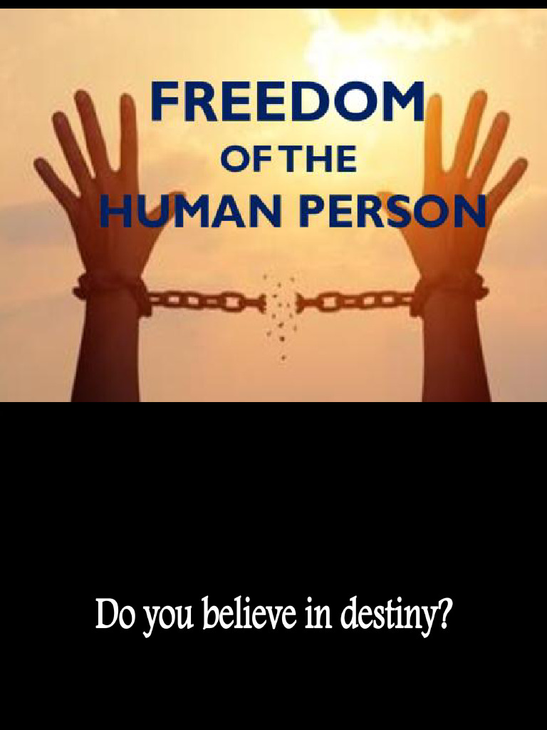 l8 Freedom of The Human Person | PDF