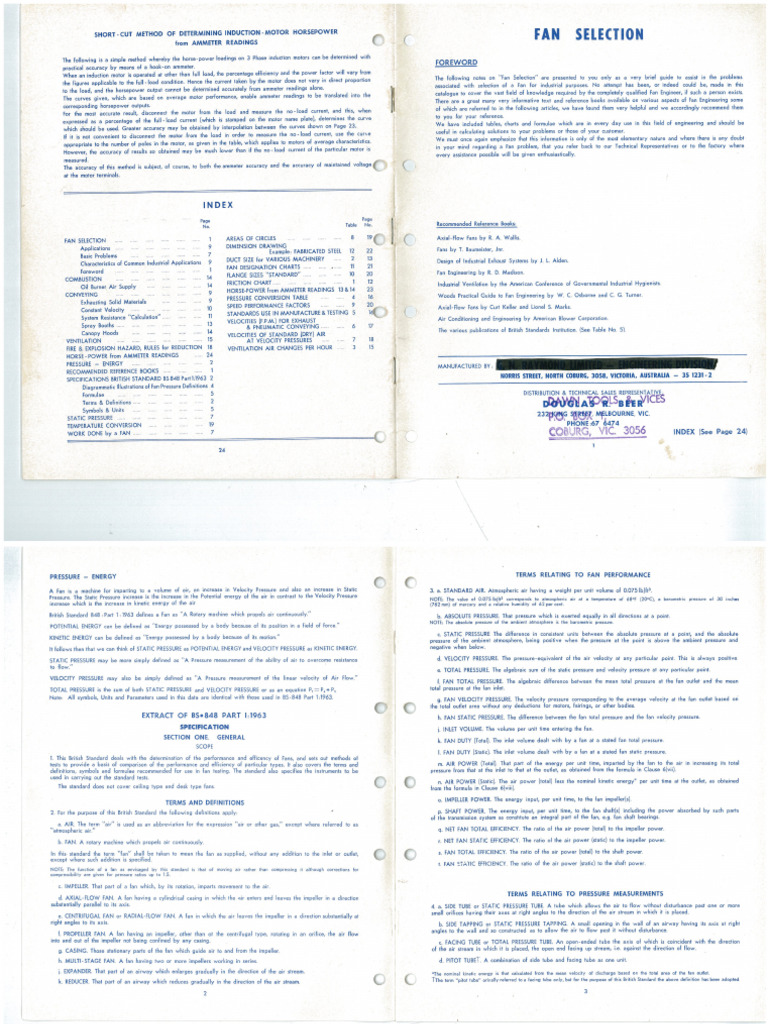 Fan Selection | PDF