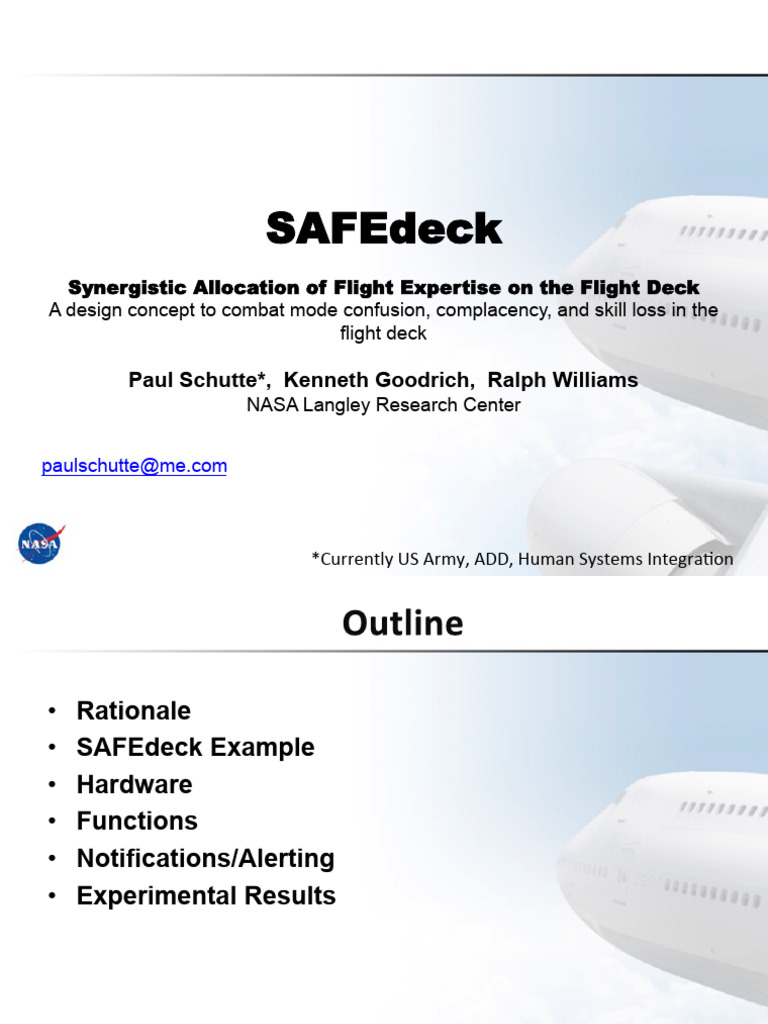 AHFE SAFEdeck Presentation | PDF | Cognitive Science