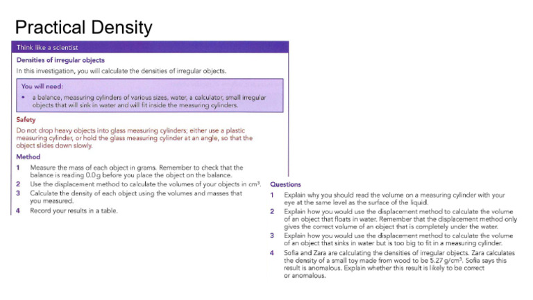 Y9 KS3 Unit 3 Slides - Forces and Energy - v2 - IDI - PracticalDensity ...