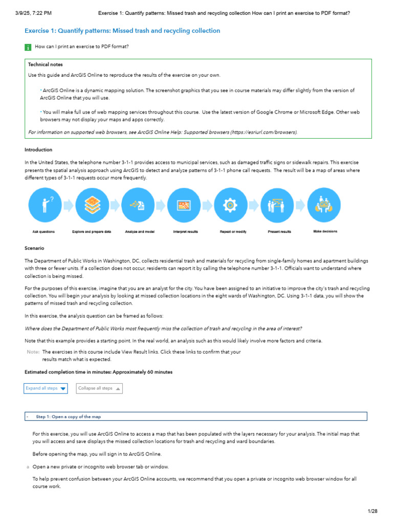 Exercise 1: Quantify Patterns: Missed Trash and Recycling Collection ...