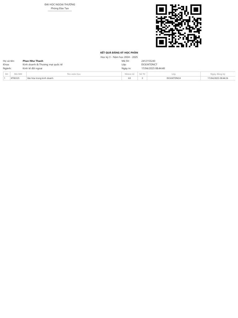 FTU2 - C NG Thông Tin Sinh Viên | PDF