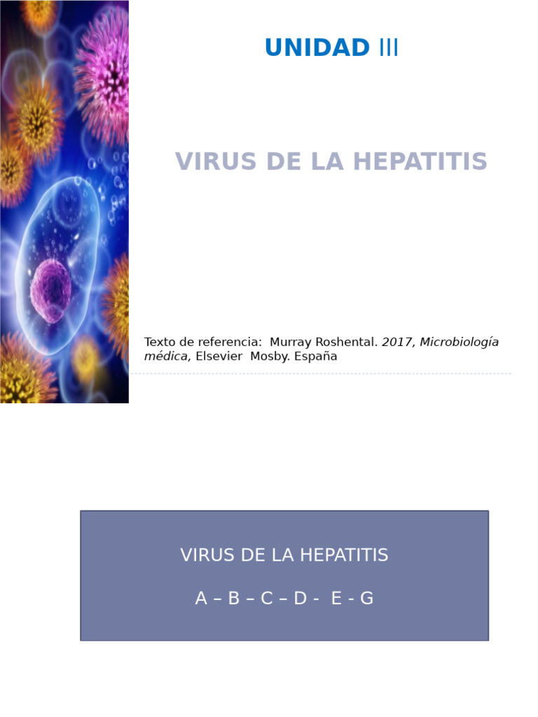 Clase 5 Virus de Hepatitis (1) | PDF | Hepatitis | Hepatitis B