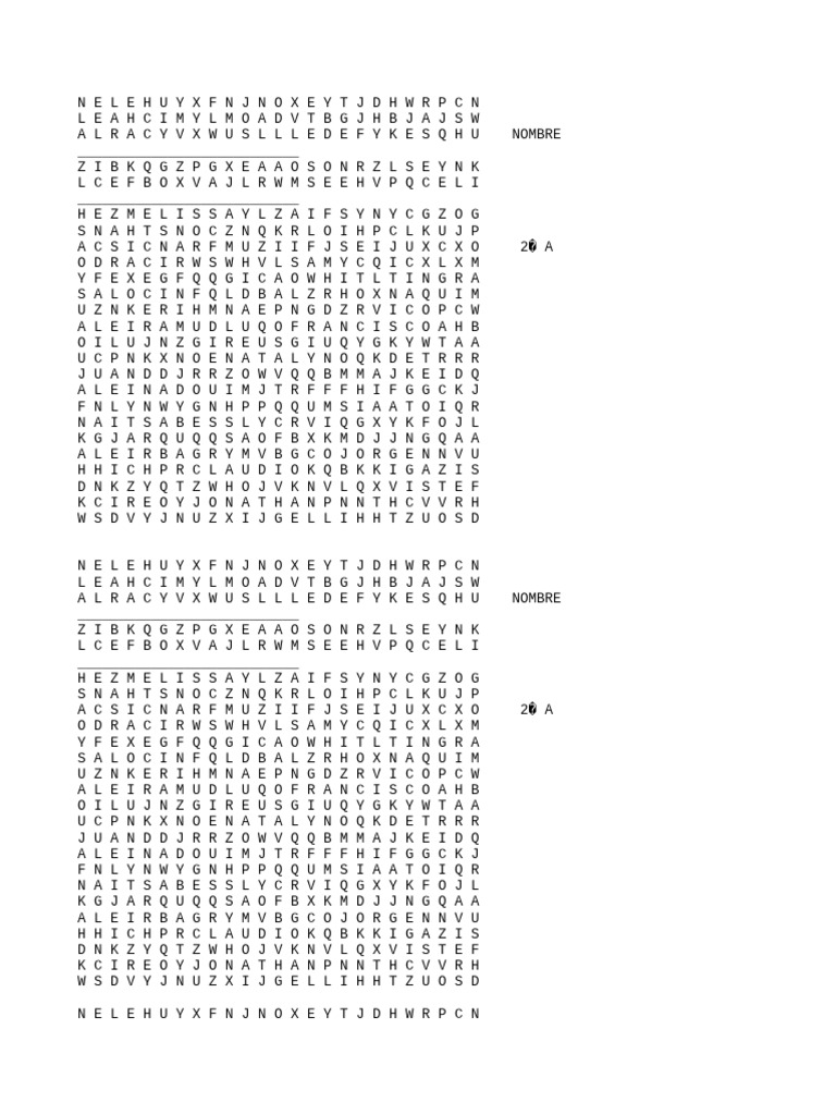 Texto encriptado y nombres ocultos | PDF