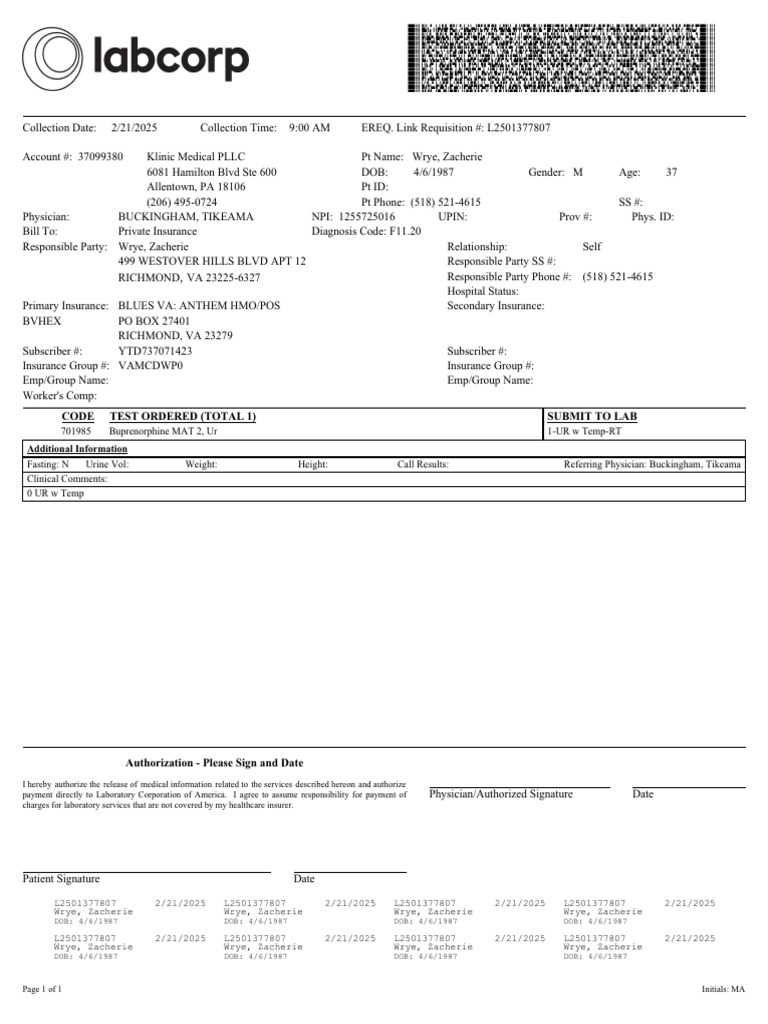 1st UDS Request Zacherie W-1 | PDF | Service Industries | Health Economics