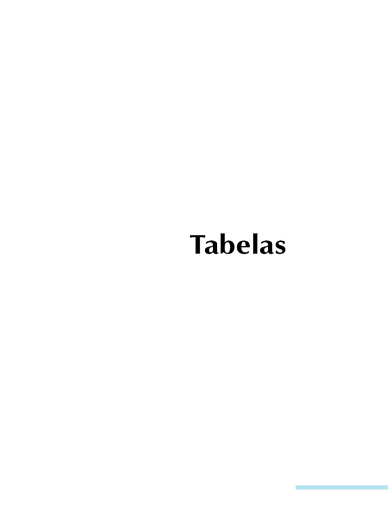 001 - tabelas | PDF