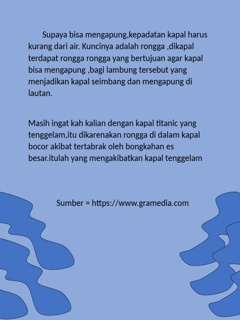 Cara Kapal Mengapung dan Keseimbangannya | PDF