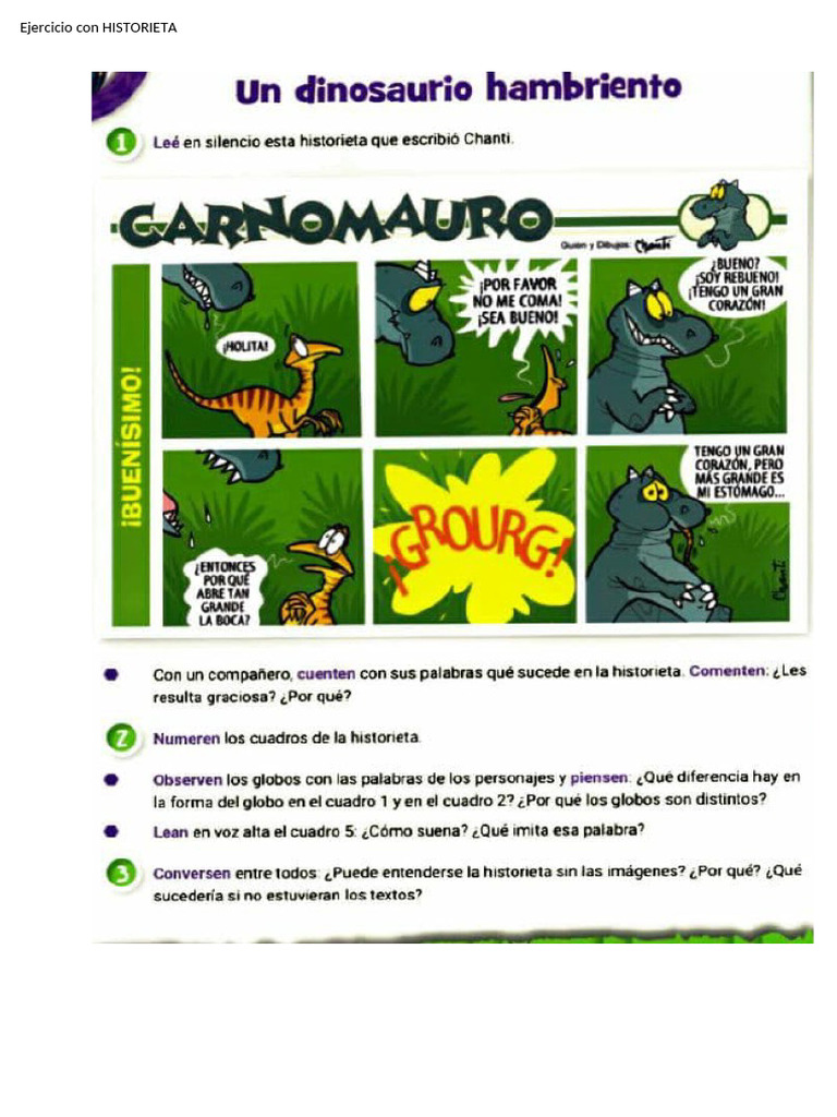 Ejercicio Con HISTORIETA | PDF