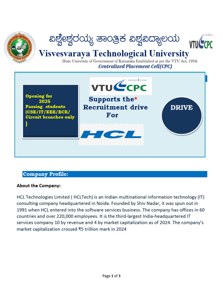 HCL Pool drive | PDF