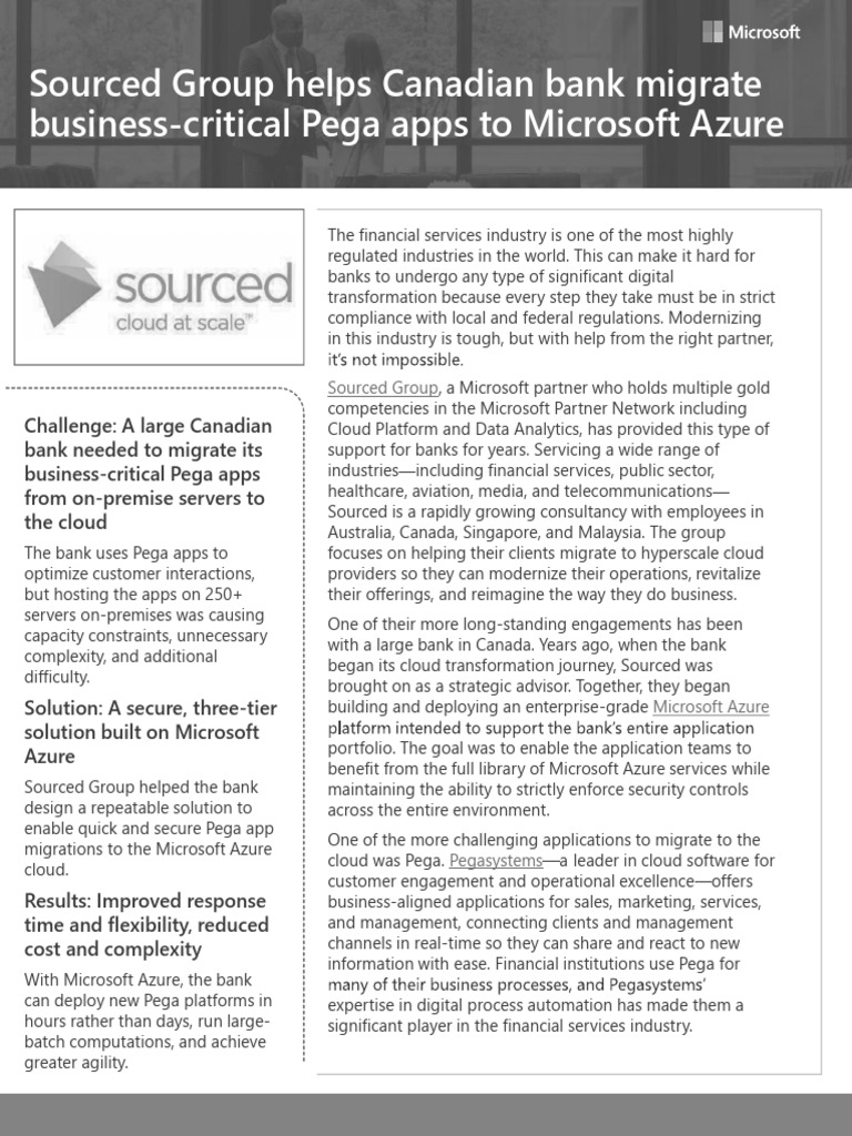 Pega - Azure - Sourced Cloud at Scale12 | PDF | Cloud Computing ...