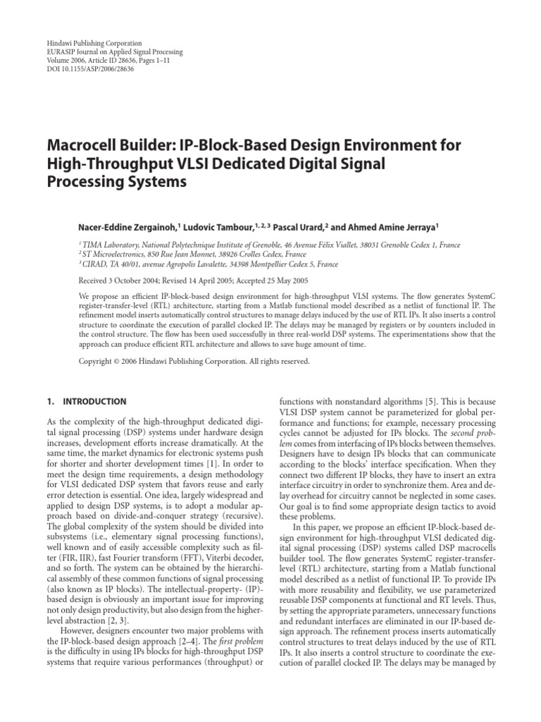 Macrocell Builder: IP-Block-Based Design Environment For High ...