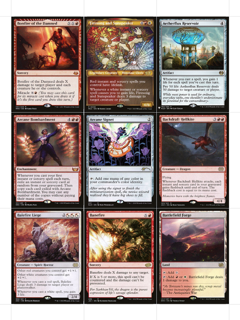 MTG Print RW (Firesong and Sunspeaker) | PDF