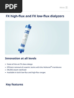 Commonly Used Dialyzer Specifications and Subs Chart | PDF | Hemodialysis | Organic Polymers
