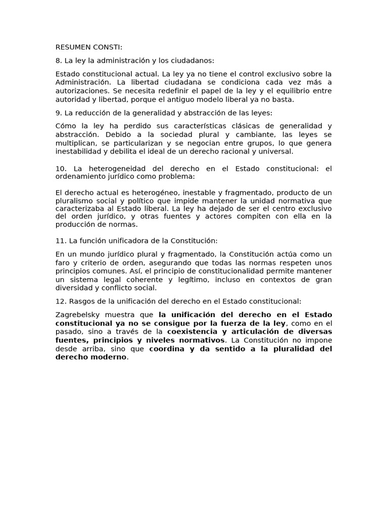 RESUMEN CONSTI | PDF