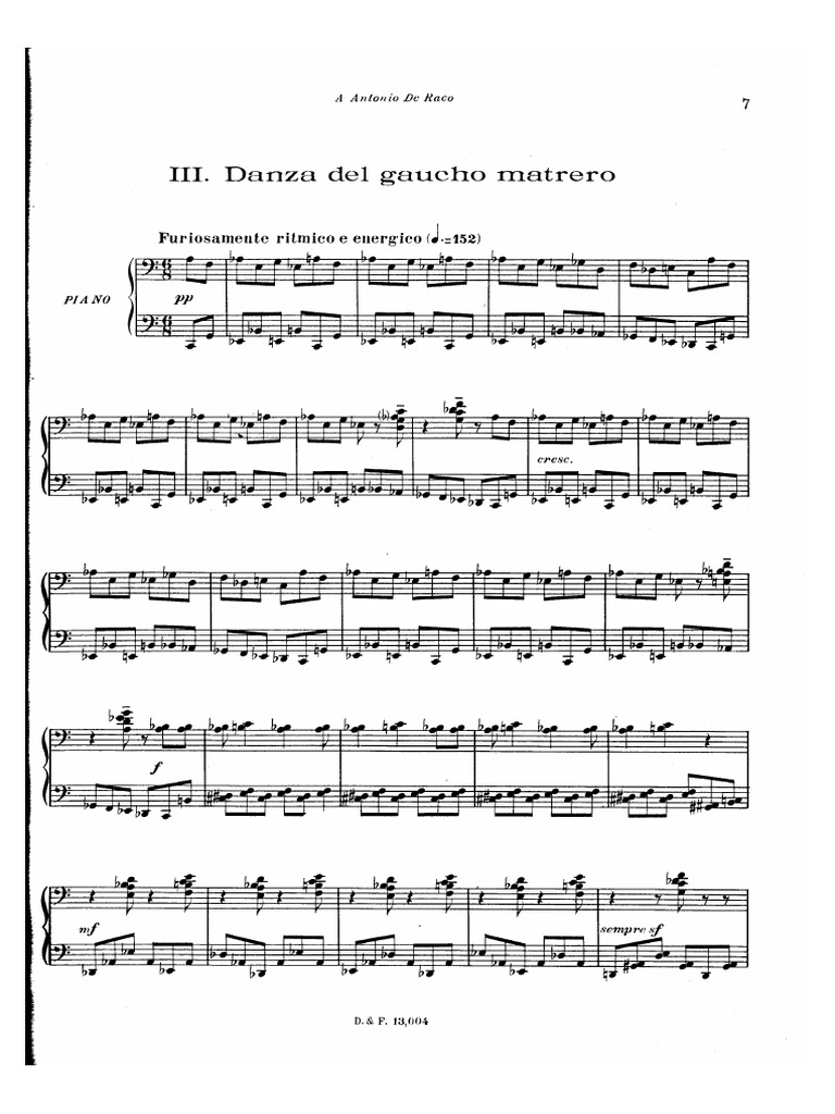 III. Danza Del Gaucho Matrero (Dance of The Outlaw Cowboy) | PDF