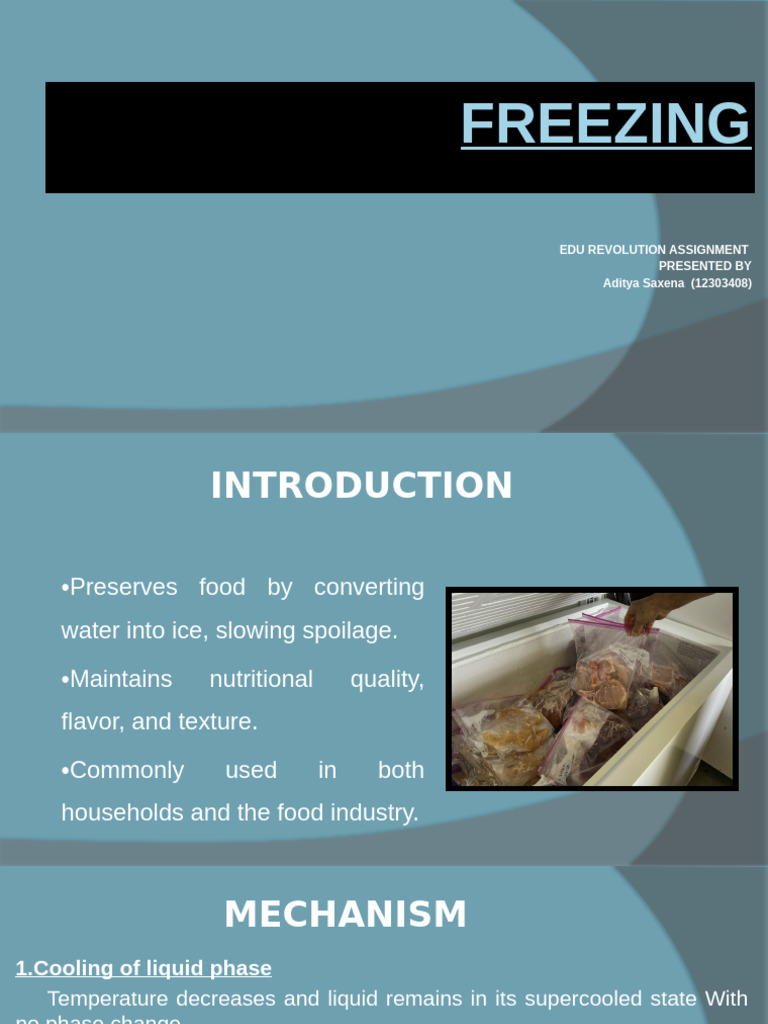 Freezing | PDF | Freezing | Phase (Matter)