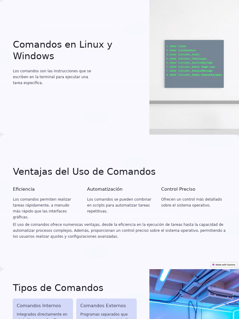 Comandos Esenciales en Linux y Windows | PDF | Interfaz de línea de ...