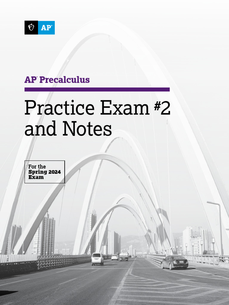 AP Precalculus Practice Exam 2 and Notes 已解除密码 2805 1 | PDF | Multiple ...