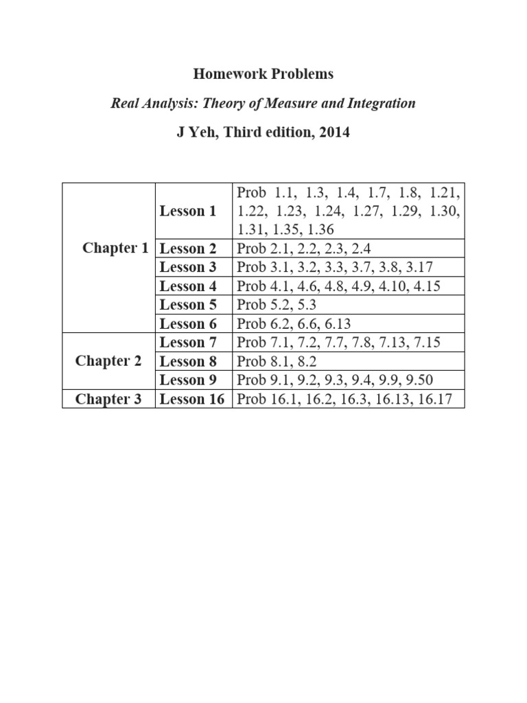 Homework Problems | PDF