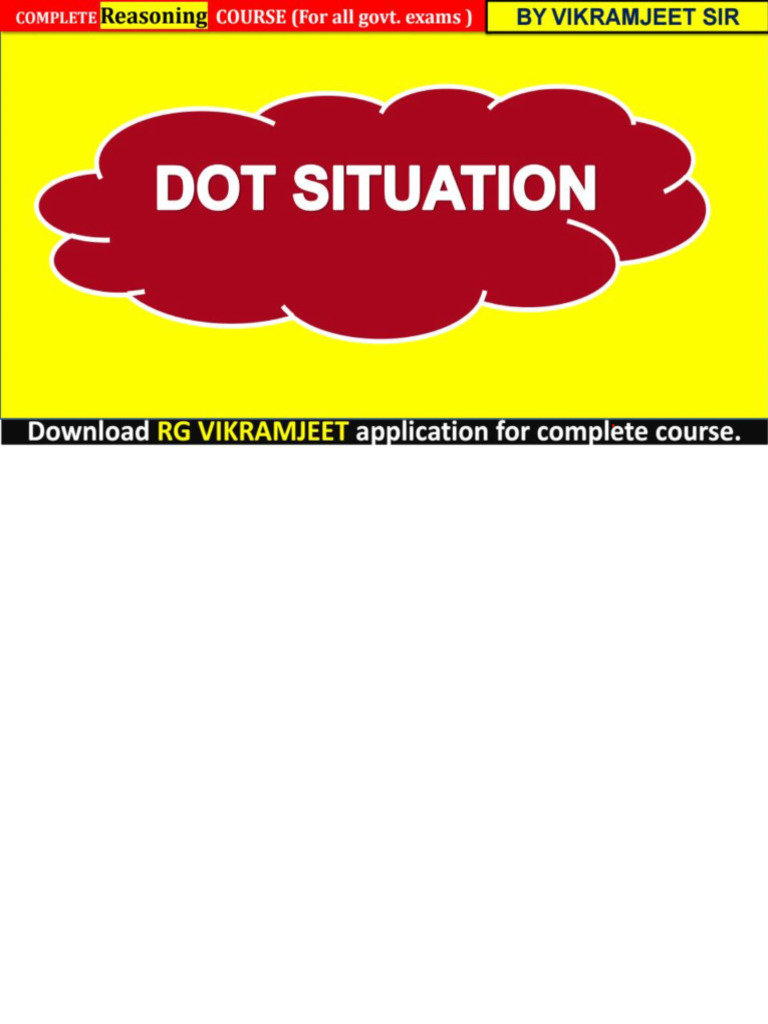 045) Dot Situation (Class Notes) | PDF