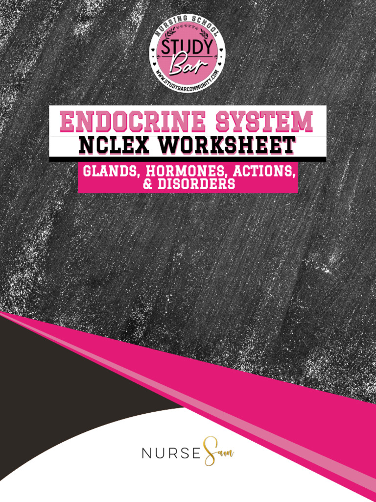 Here's Your NCLEX Endocrine Worksheet | PDF