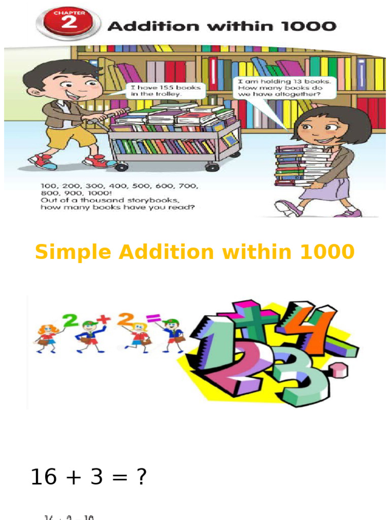 Simple Addition Within 1000 | PDF
