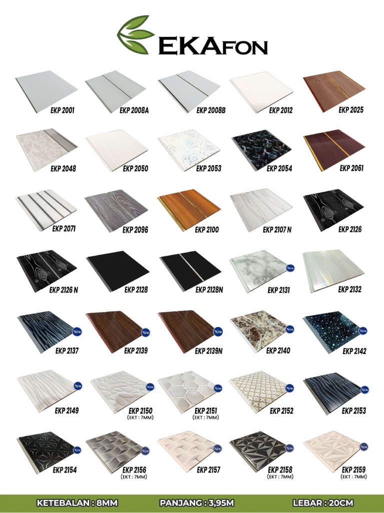 Katalog Eka Plafon PVC New (Ekp) | PDF