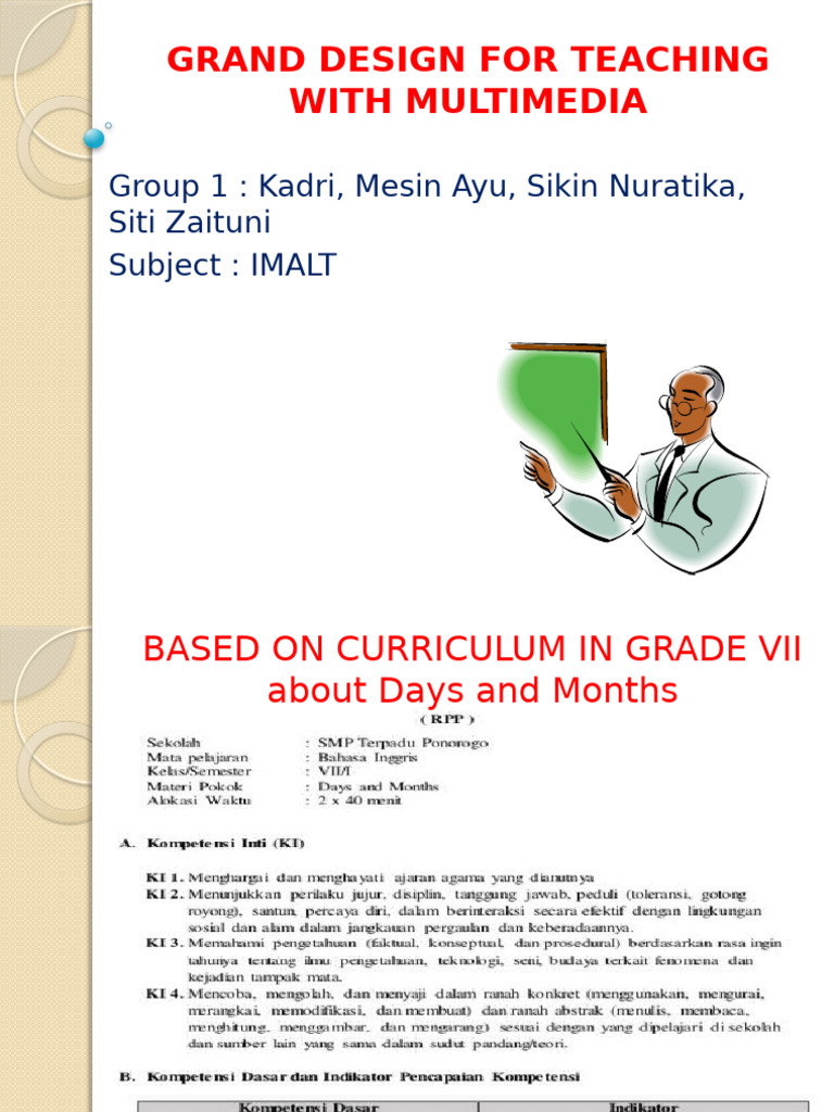 Sample of Group Work For Teaching Media Design (Multimedia) | PDF ...