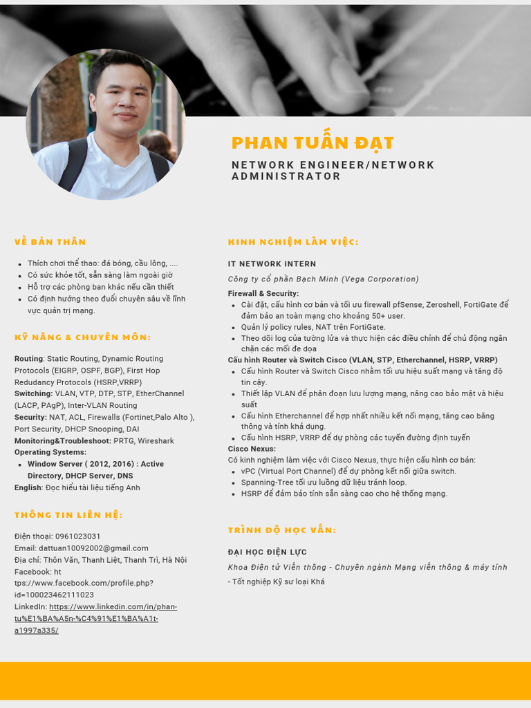 CV Network Engineer-Network Admin | PDF