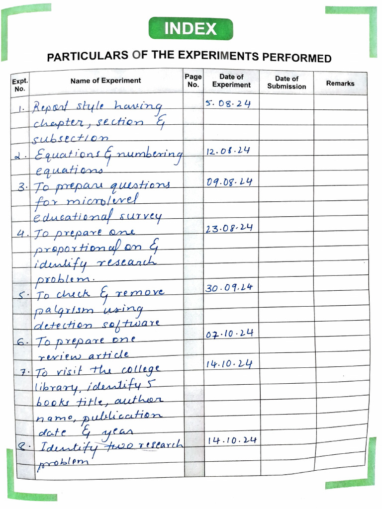 Educational Experiment Documentation | PDF