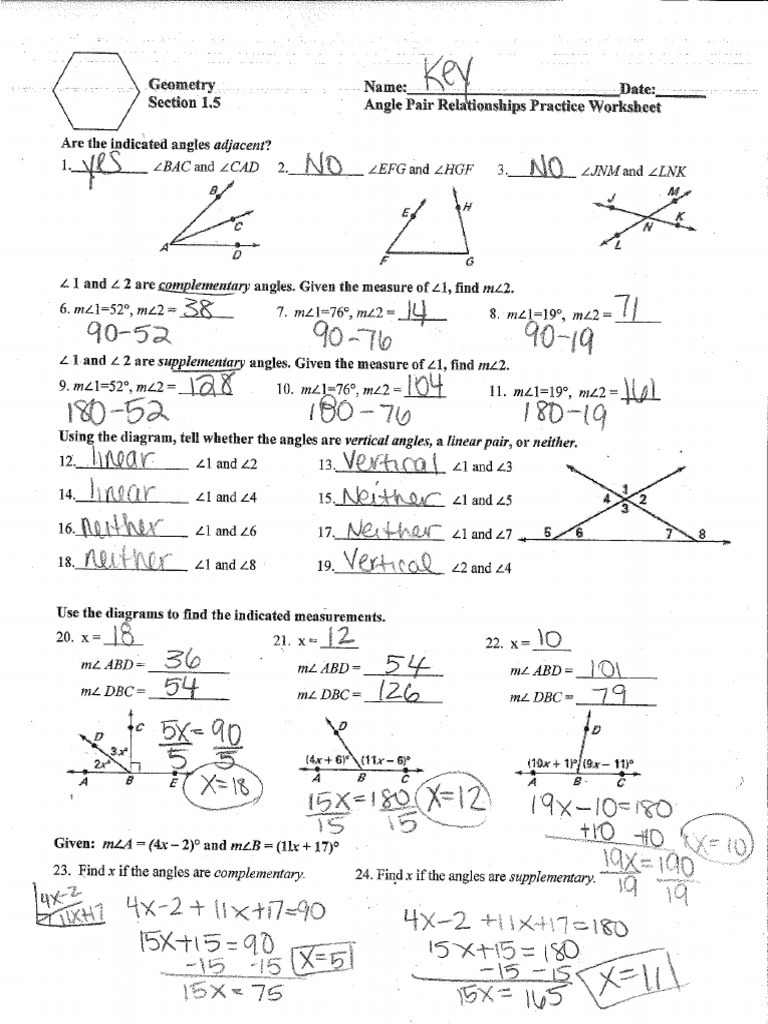 Answer Key To Review Sheet From Class | PDF