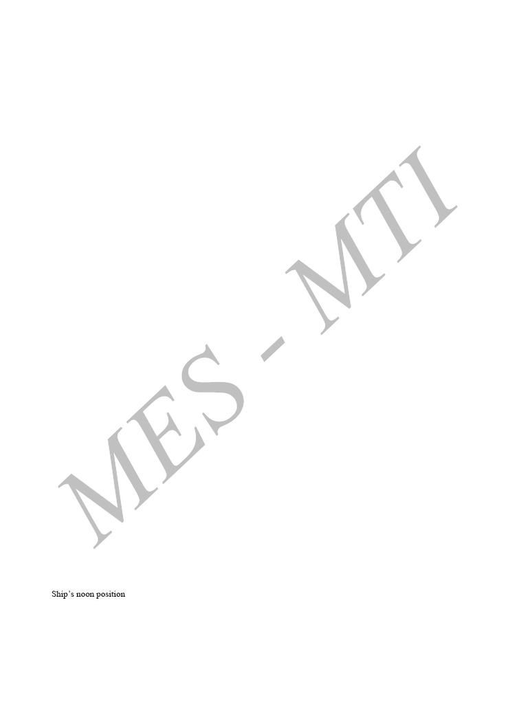 Practical Navigation Formulas_MES MTI | PDF | Latitude | Trigonometry