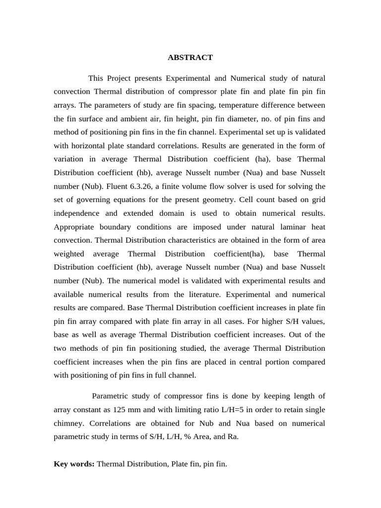 Thermal Transfer Compressor Fins Phase 2 | PDF | Computational Fluid ...