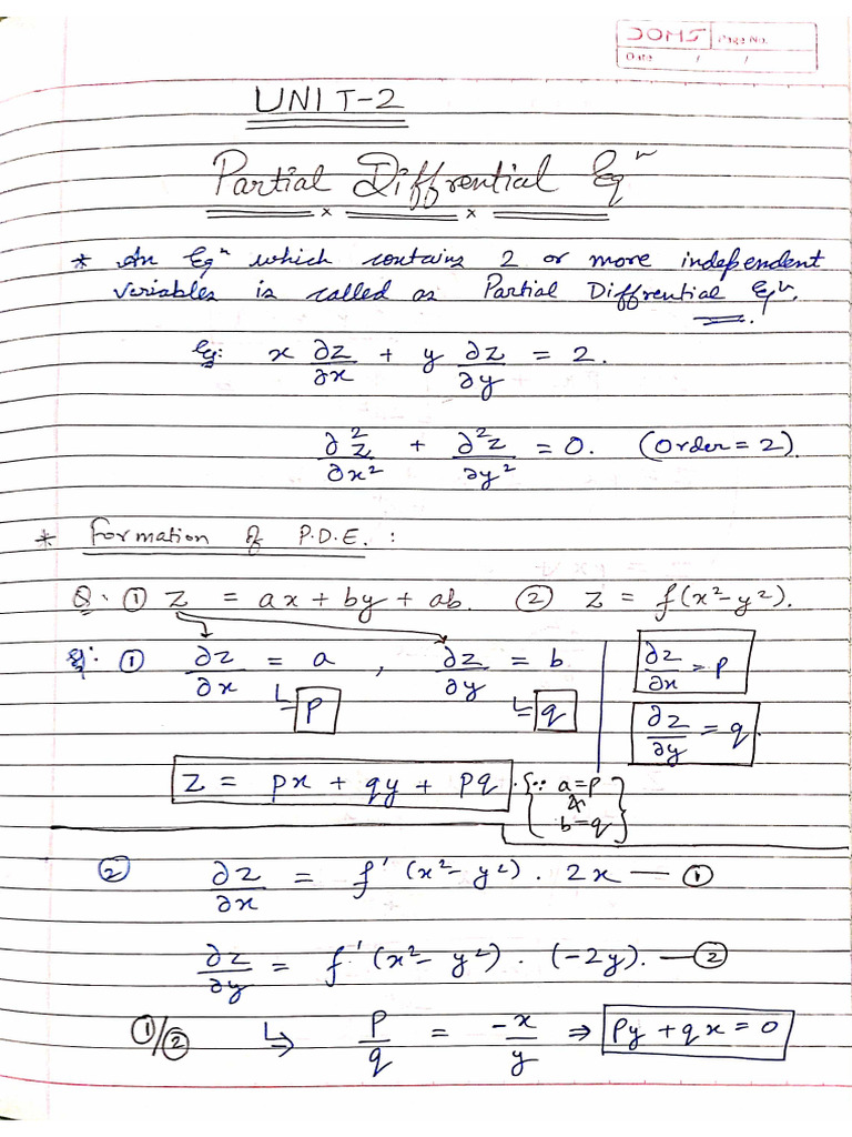 Maths Unit 2 Notes | PDF