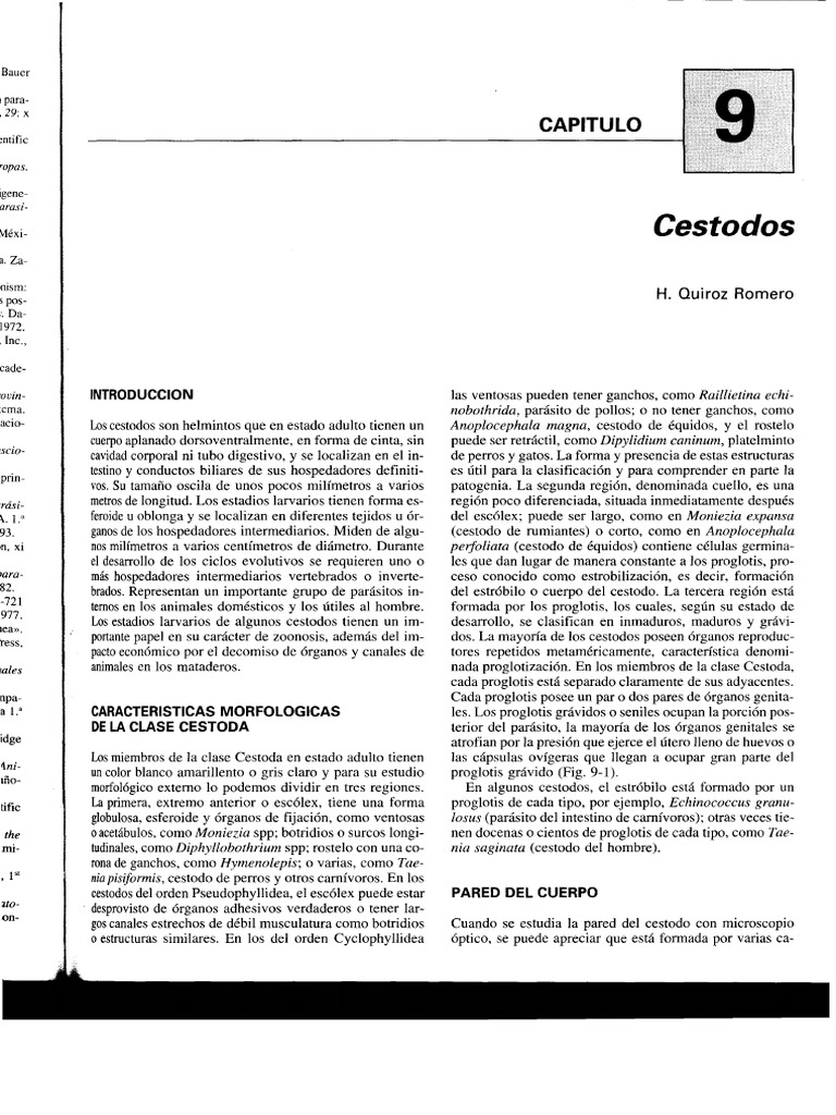 Capitulo 9 Cestodos | PDF